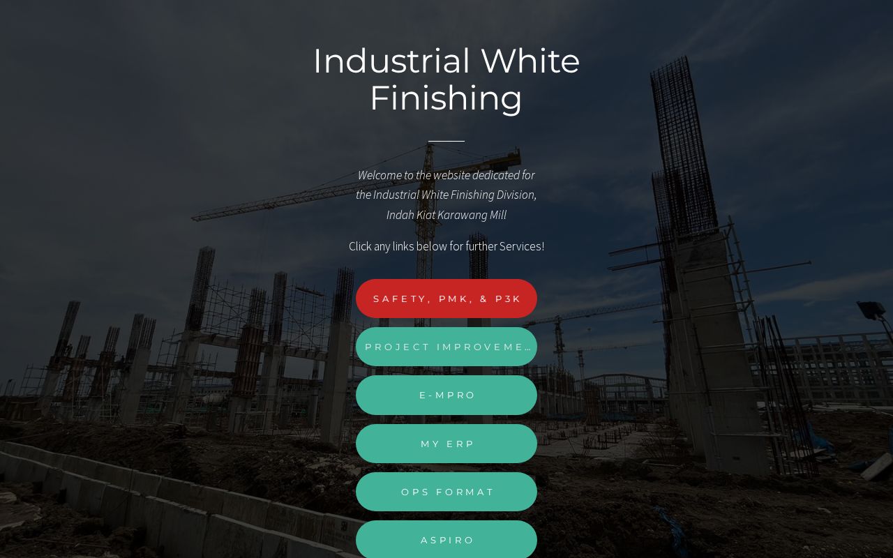 Welcome to the Official Website of the Industrial White Finishing Division!